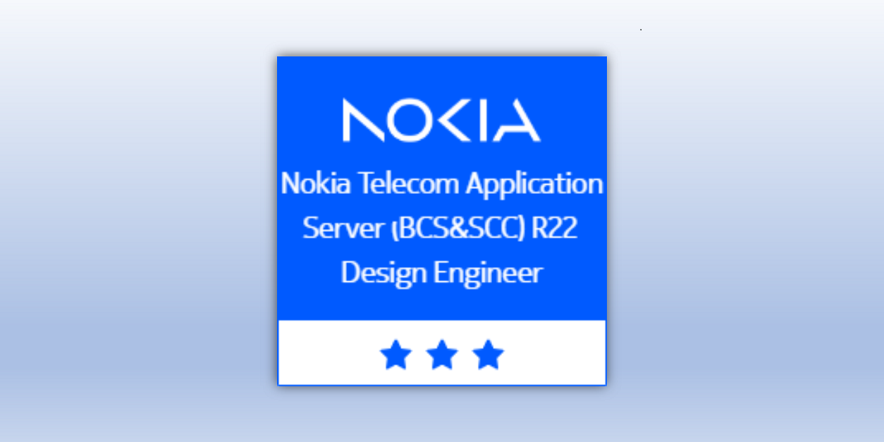 NTAS (BCS & SCC) R22 Design Engineer | Nokia badge