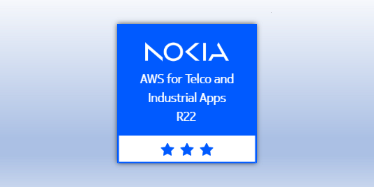 AWS for Telco and Industrial Apps R22 | Nokia badge