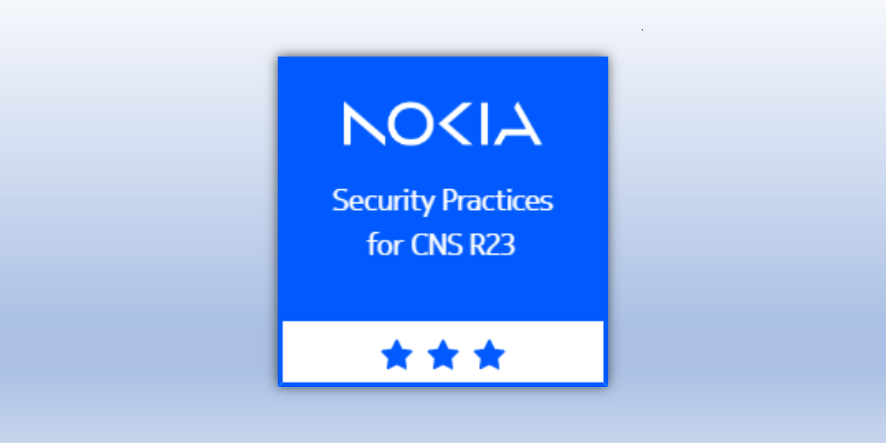 Security Practices for CNS R23 | Nokia badge