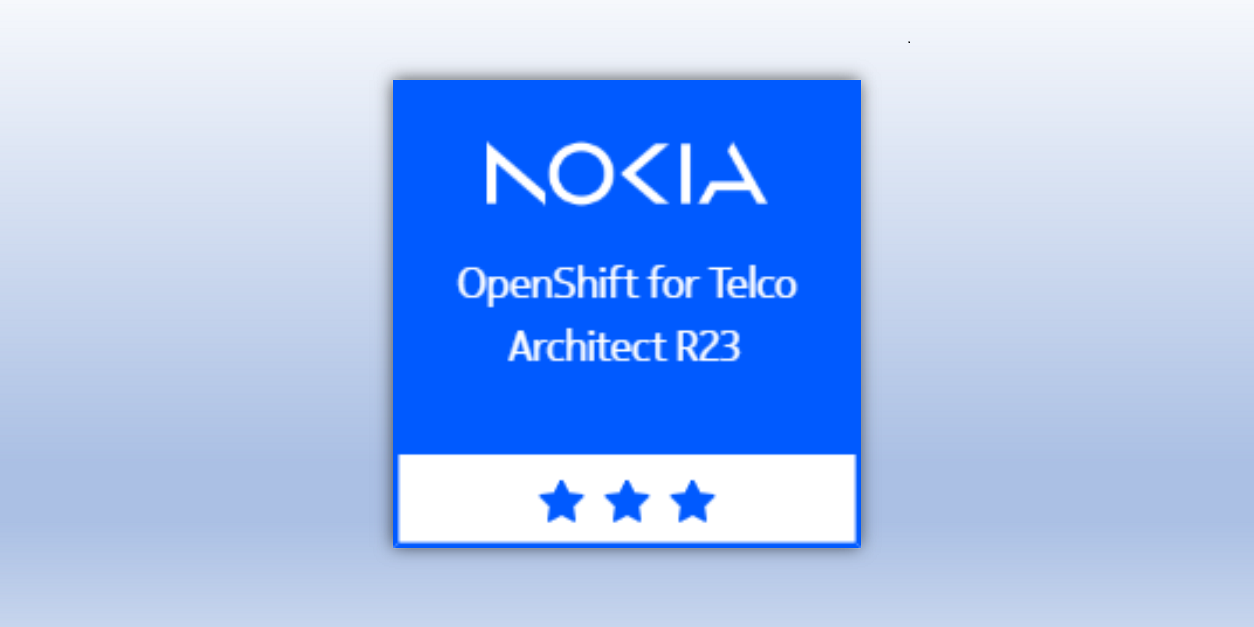 OpenShift for Telco Architect R23 | Nokia badge