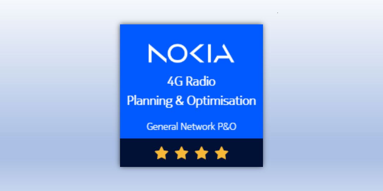 4G General Network Planning and Optimisation - Expert [RA40090-V-24R1] | Nokia badge